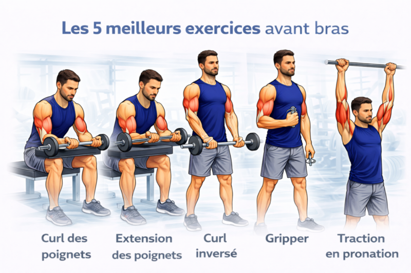Les 5 meilleurs exercices avant bras